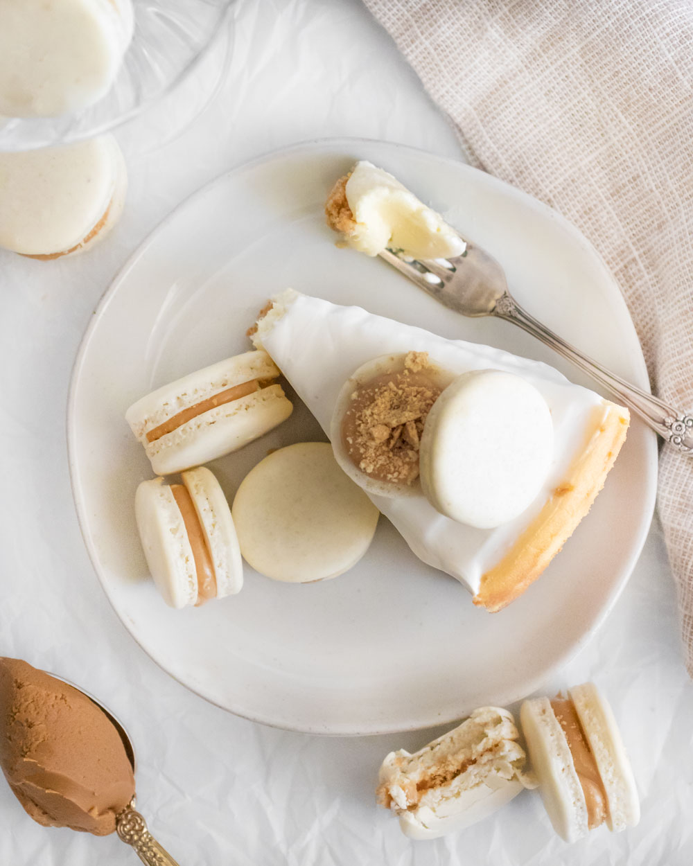 Small Batch Cookie Butter Macarons - About Dinner Thyme