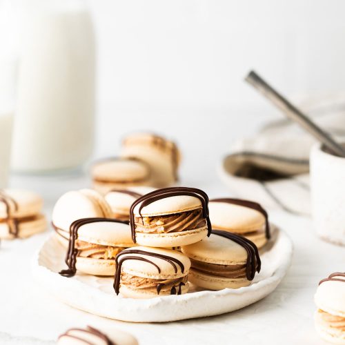 German Chocolate Macarons - About Dinner Thyme